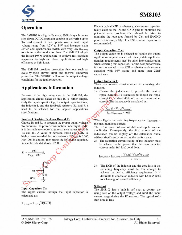 SM8103ADC datasheet page 8