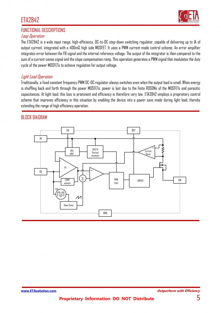 ETA2842S2G datasheet page 5
