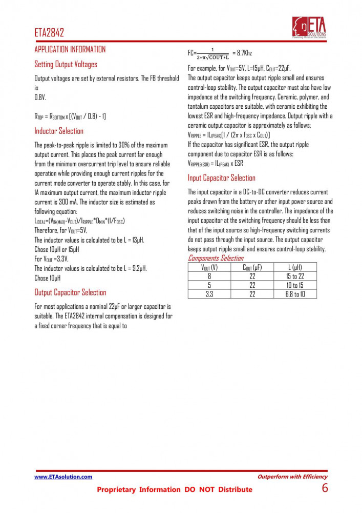 ETA2842S2G datasheet page 6