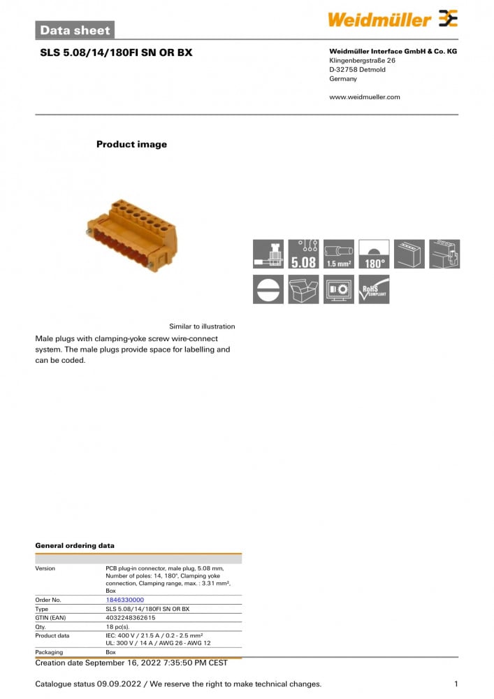 1846330000 datasheet page 1