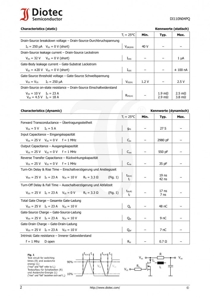 DI110N04PQ-AQ datasheet page 2