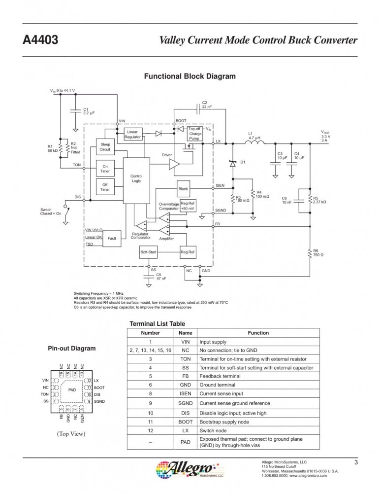 A4403 datasheet page 3