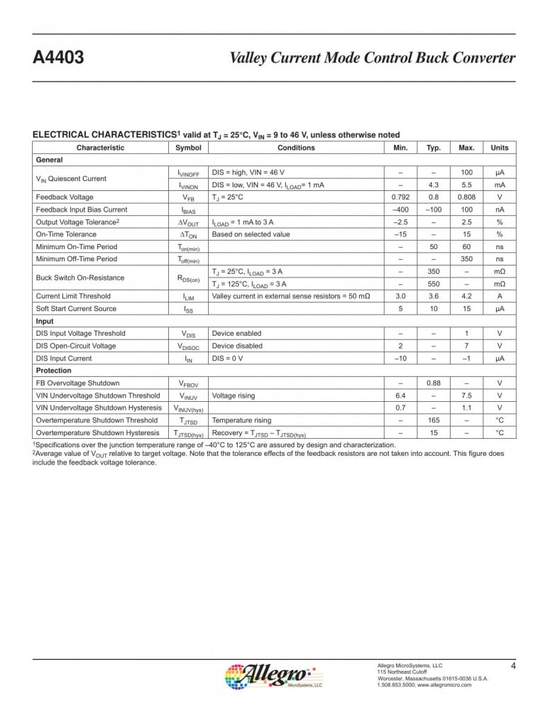 A4403 datasheet page 4