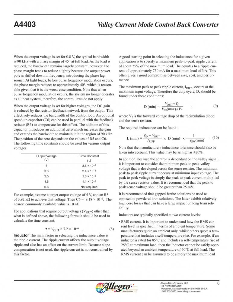 A4403 datasheet page 8
