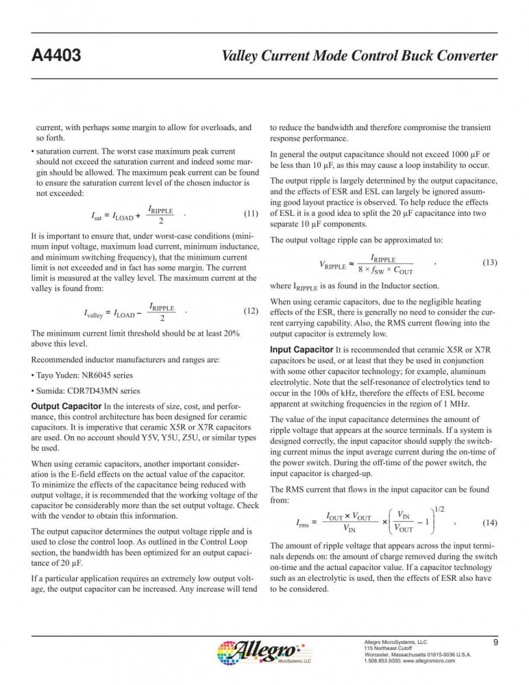 A4403 datasheet page 9