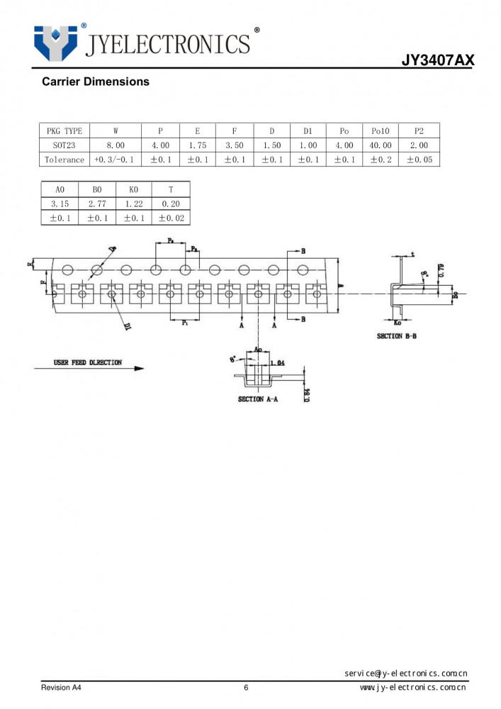 JY3407AX datasheet page 6