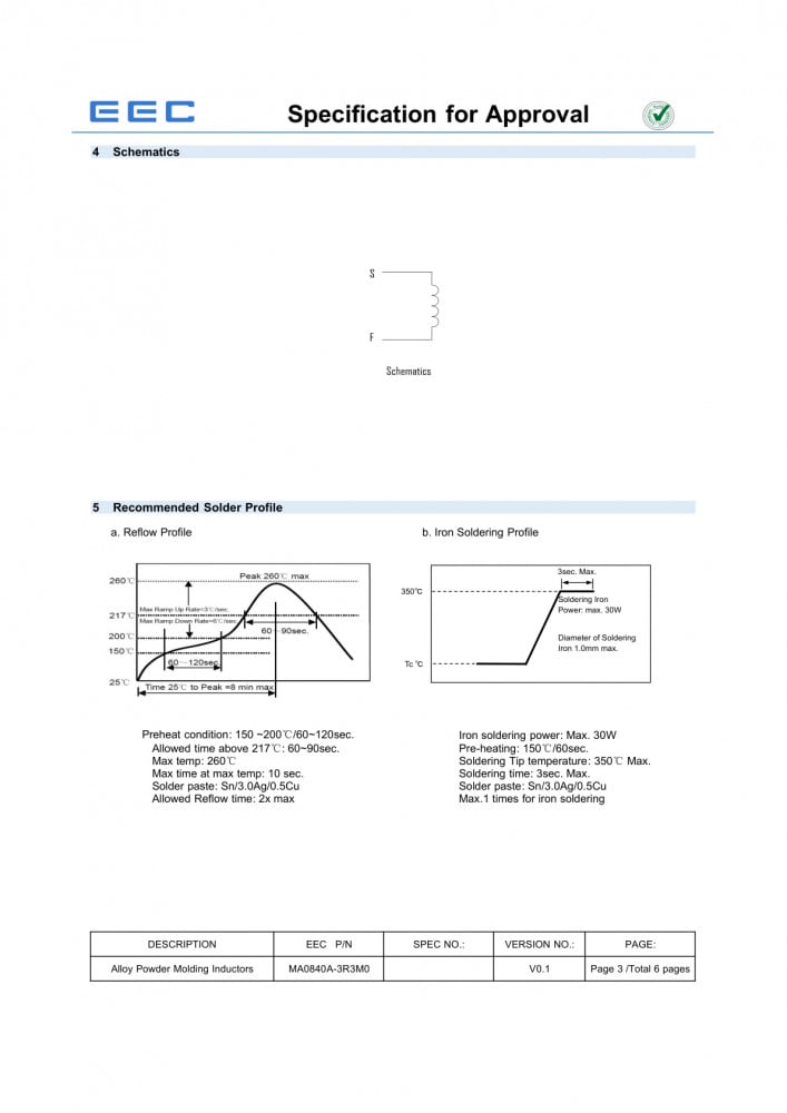 EEC MA0840A specification page 4