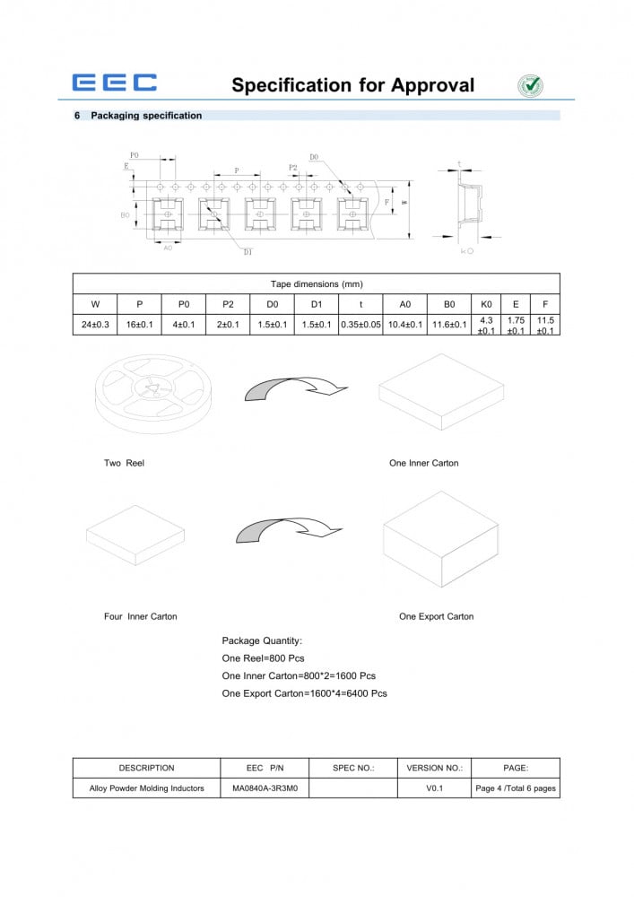 EEC MA0840A specification page 5