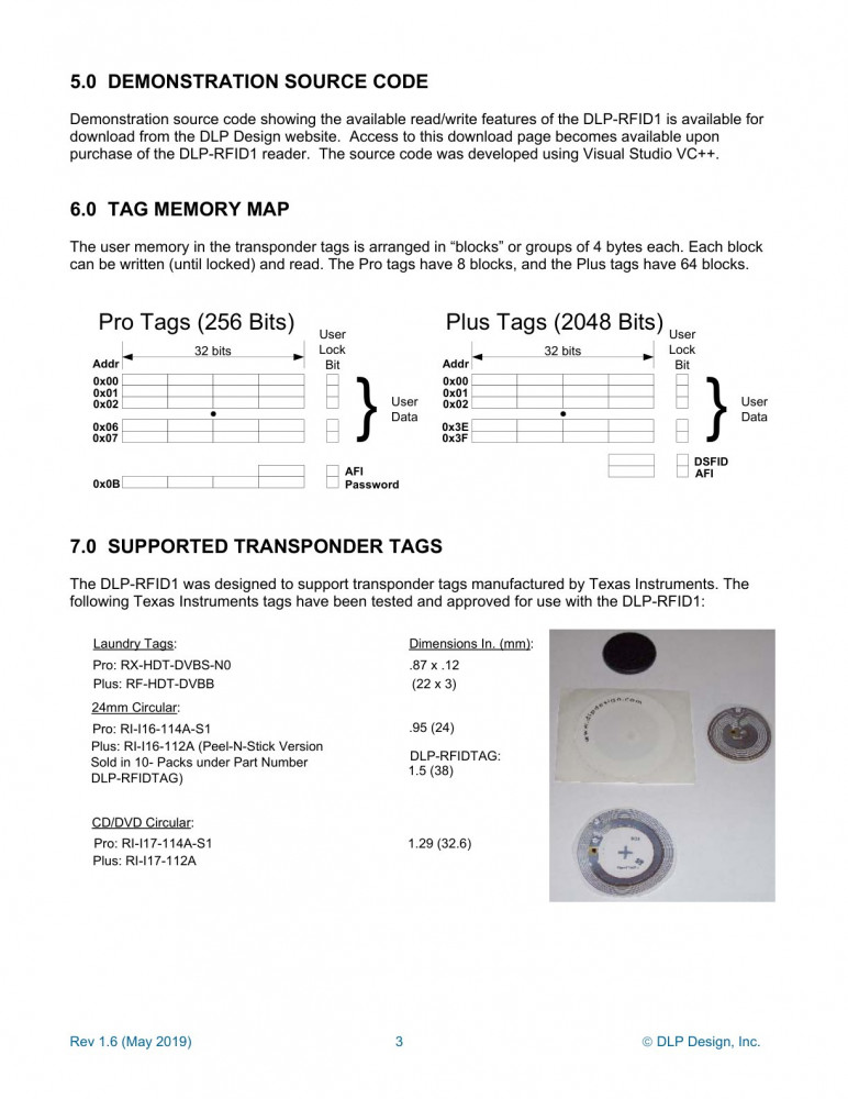 DLP-RFID1 technical document page 3