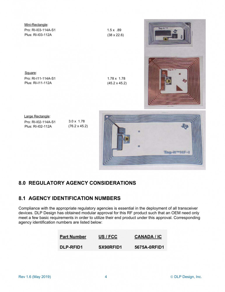 DLP-RFID1 technical document page 4