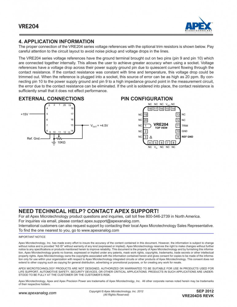 VRE204 technical document page 4