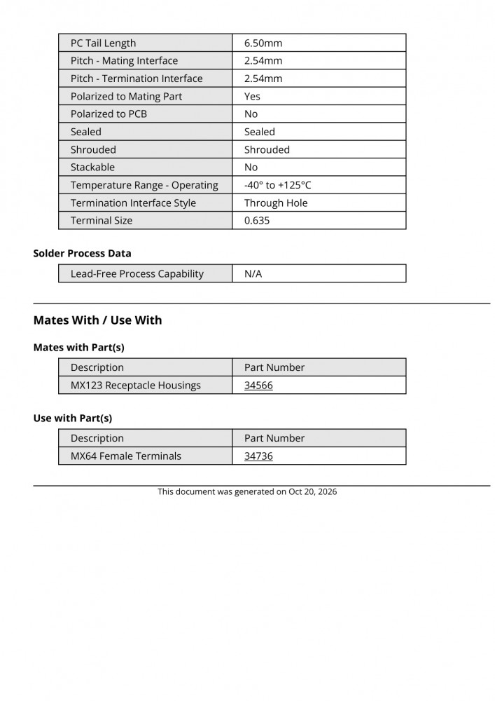 MOLEX 313874018 technical document page 3