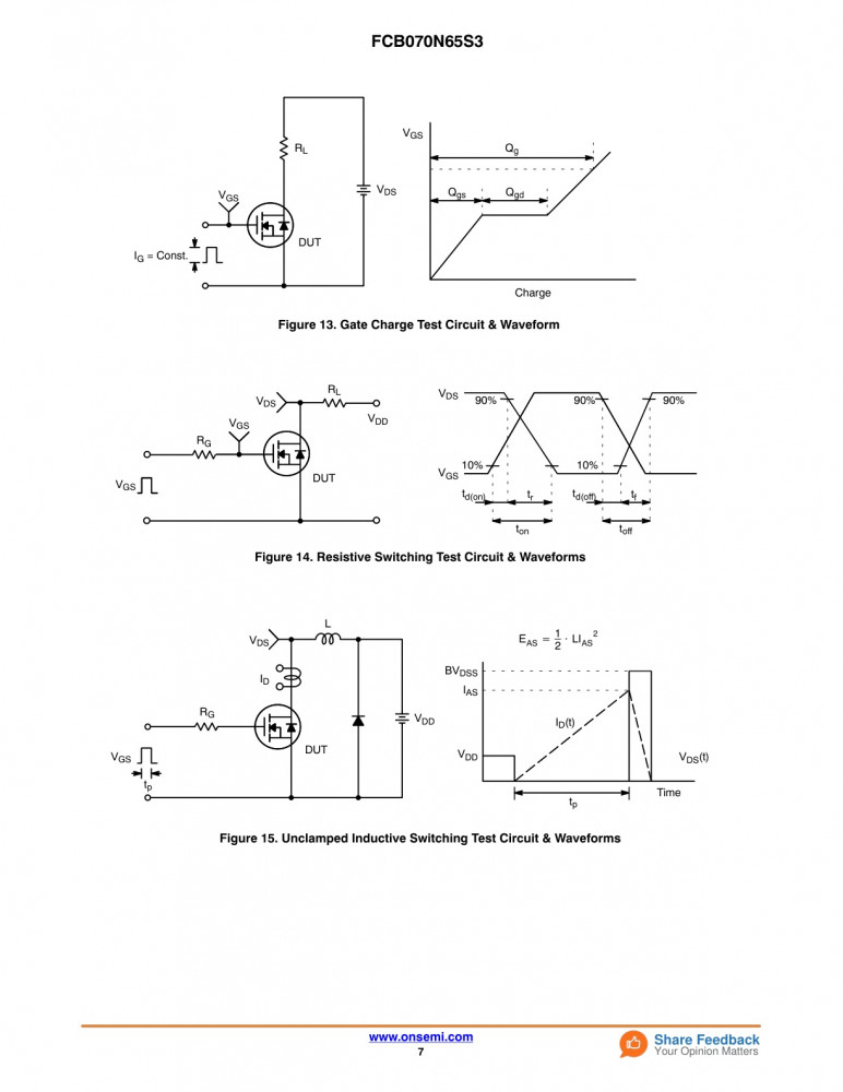 FCB070N65S3 datasheet page 7
