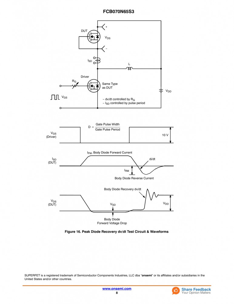 FCB070N65S3 datasheet page 8