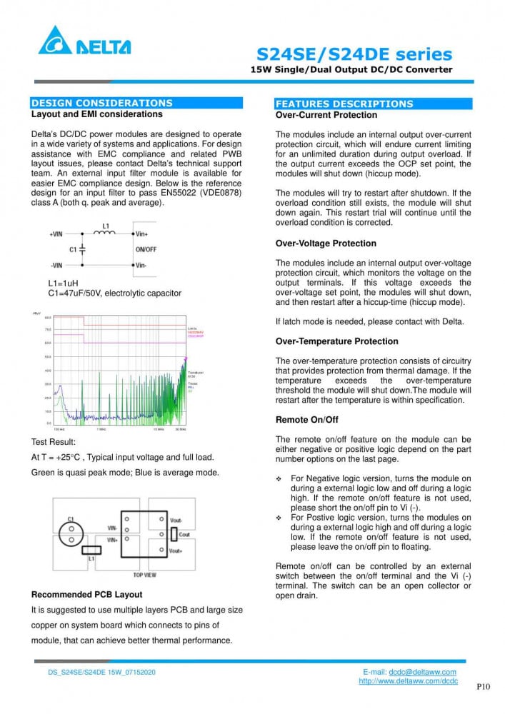 DELTA S24SE150R9NDFA datasheet page 10