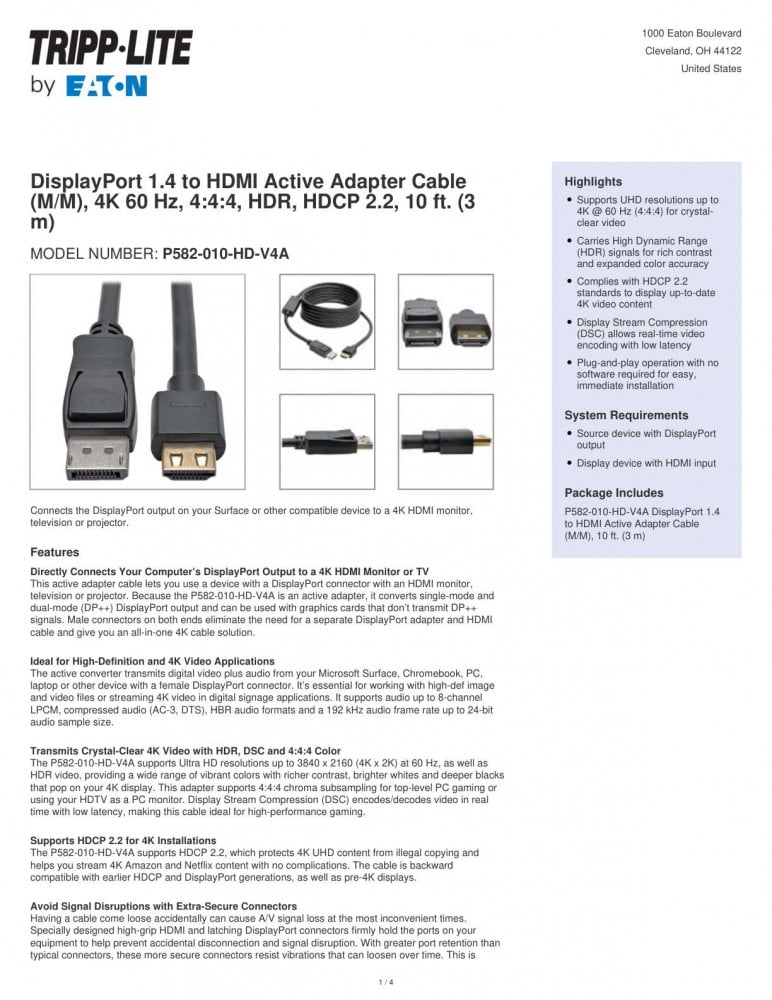 P582-010-HD-V4A document page 1