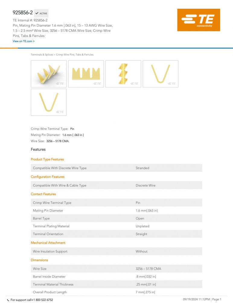 925856-2 technical document page 1