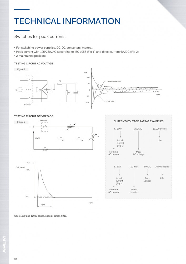 APEM technical document page 4