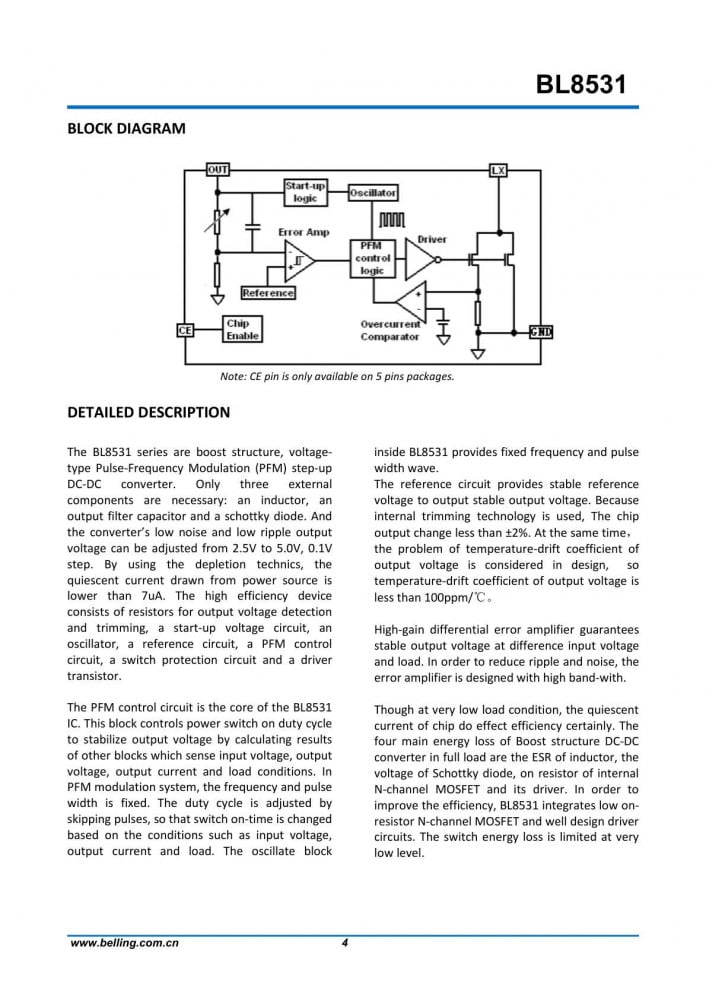 BL8531 datasheet page 4