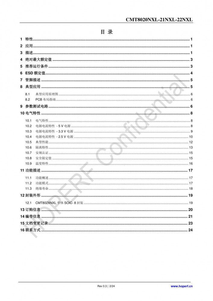 CMT8021N0L datasheet page 2
