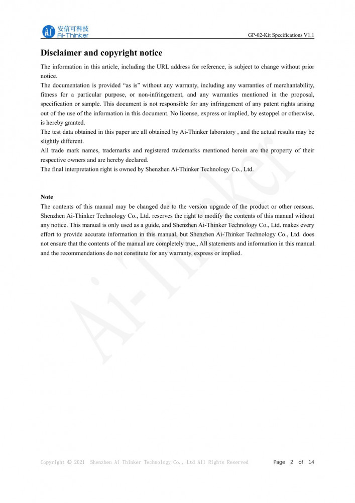 GP-02-Kit document page 2
