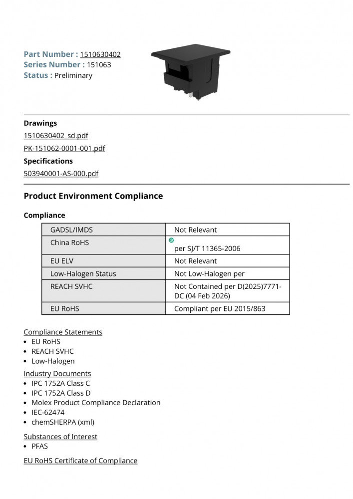 Molex Milli-Grid application specification page 1