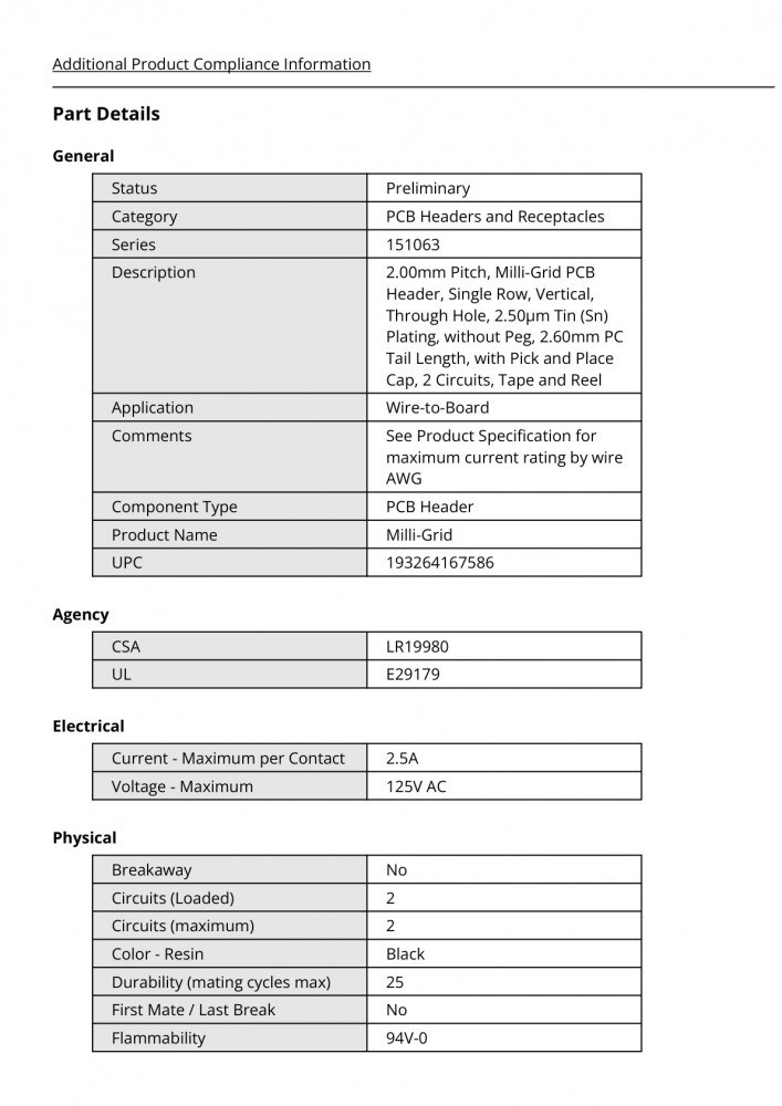 Molex Milli-Grid application specification page 2