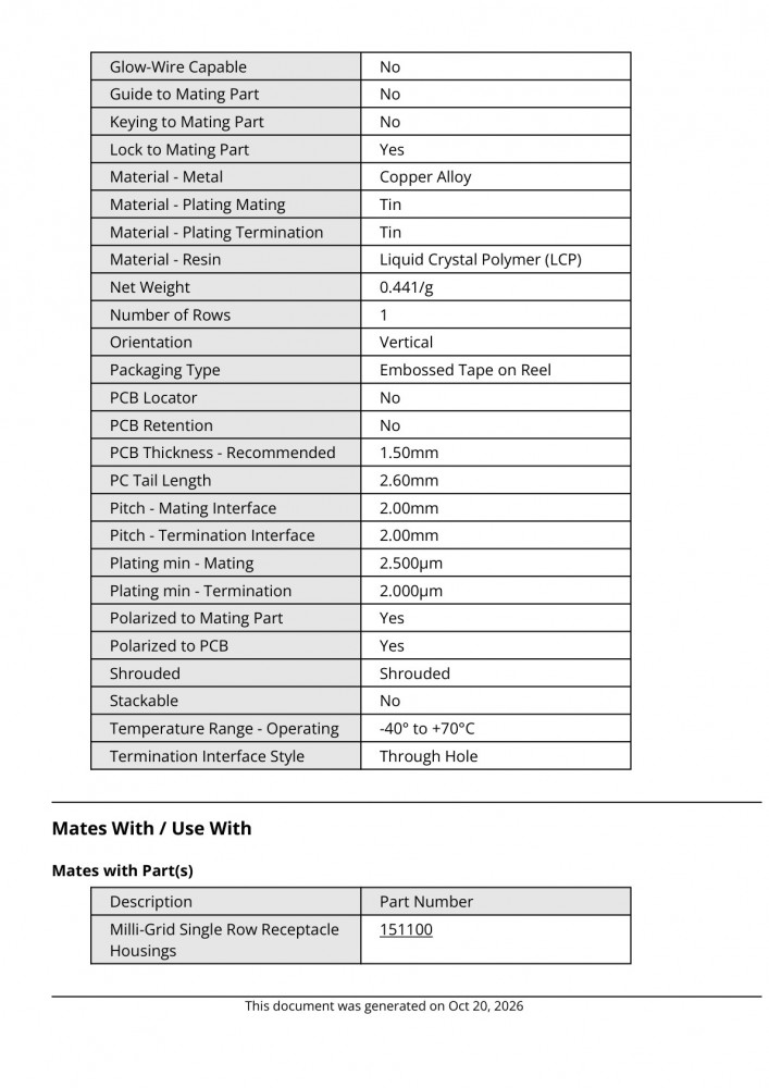 Molex Milli-Grid application specification page 3