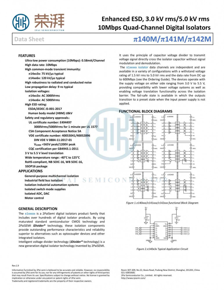 π140M30 datasheet page 1