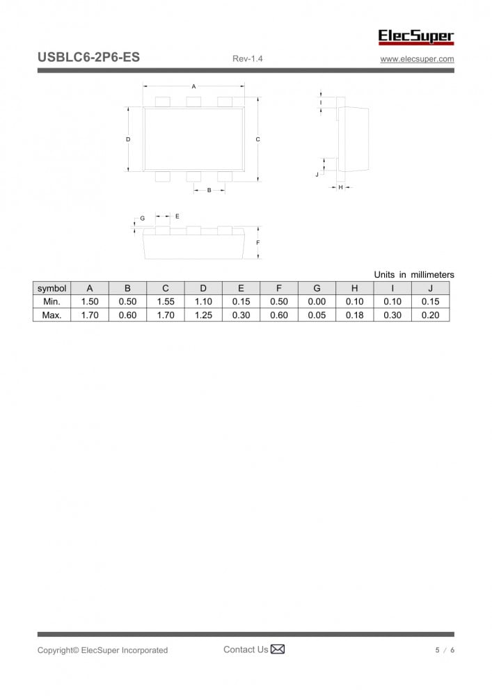 USBLC6-2P6-ES datasheet page 5