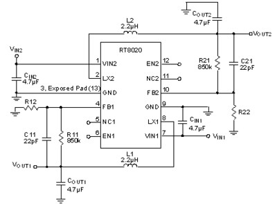 RT4822 - Wide Input and Ultra-Low Quiescent Current Boost Converter with High Efficiency and I2C Flexible Control