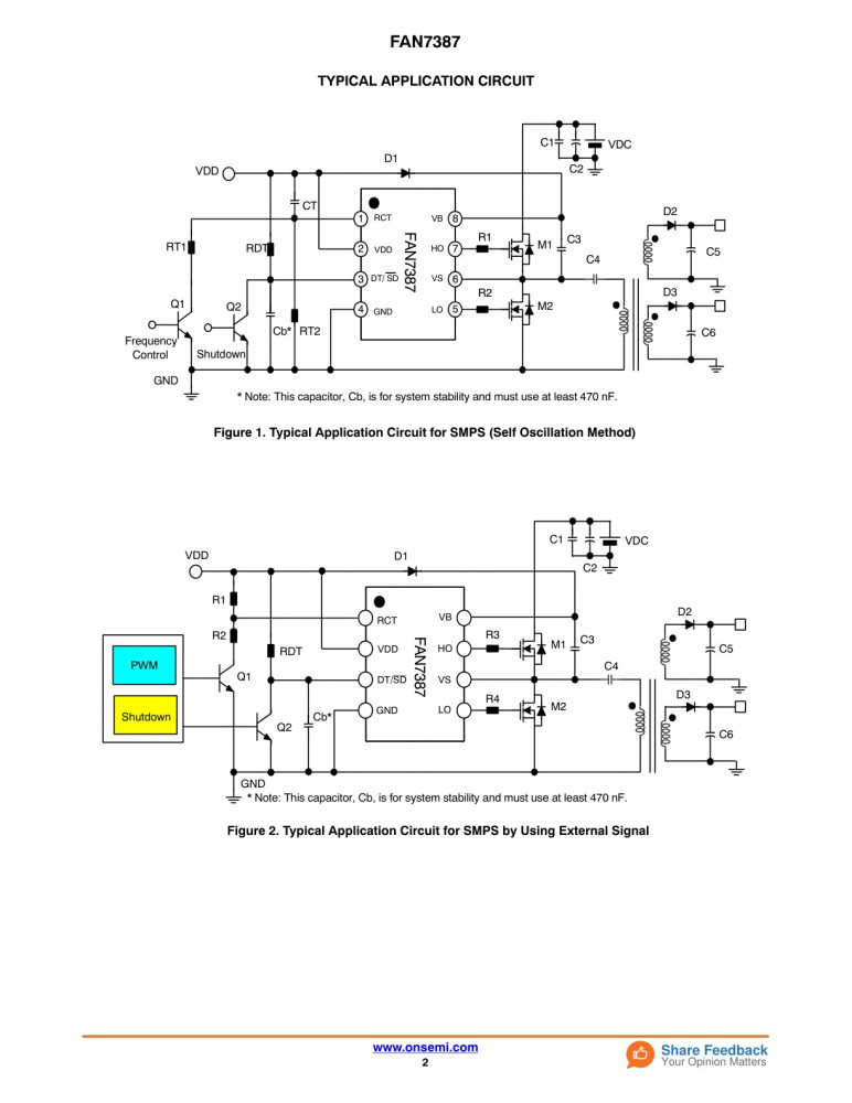 FAN7387 datasheet page 2