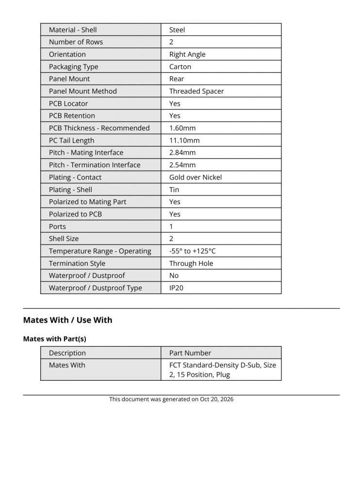 MOLEX 1731090210 product drawing, page 3