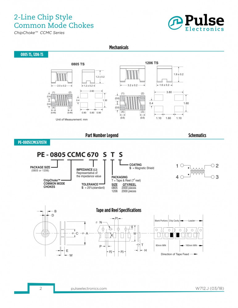 PULSE CCMC series datasheet page 2