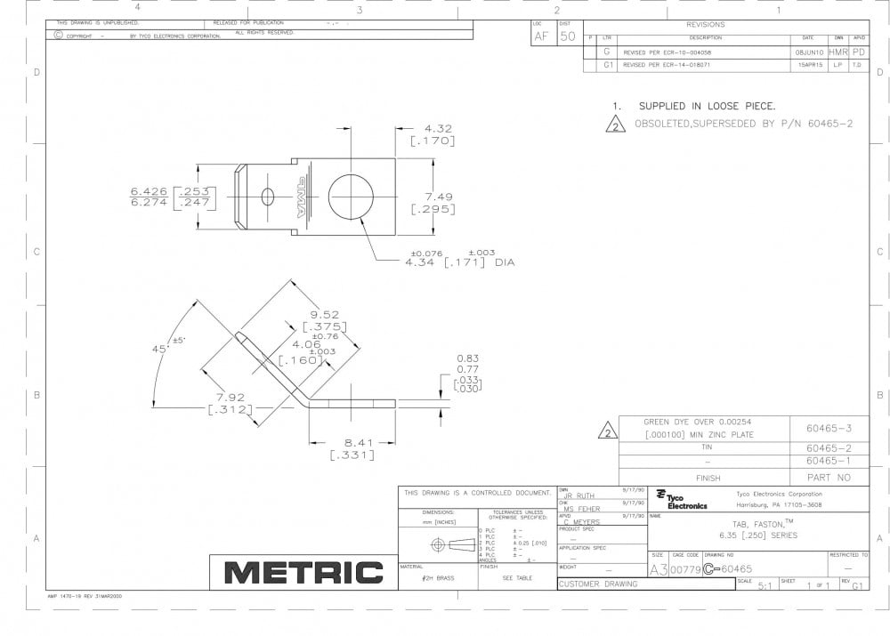 TE Connectivity 60465-2 technical drawing preview
