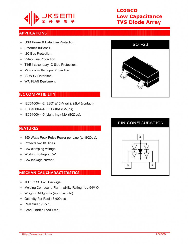 LC05CD datasheet page 1