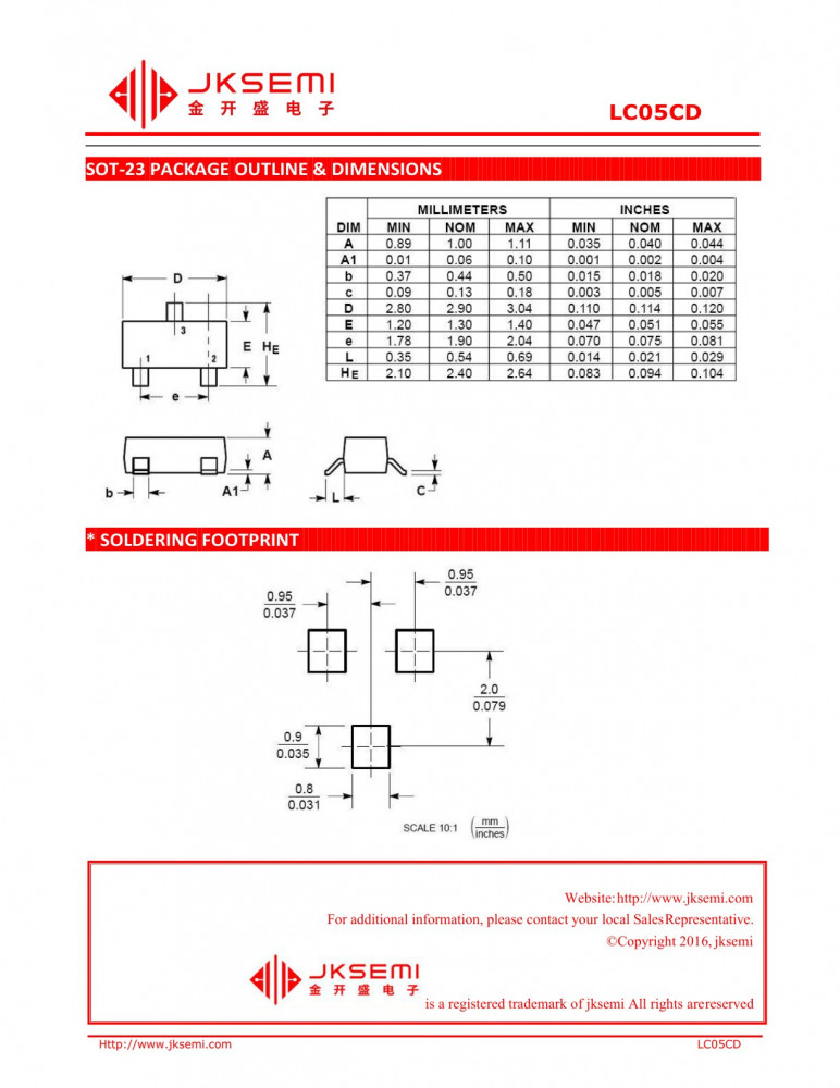 LC05CD datasheet page 3