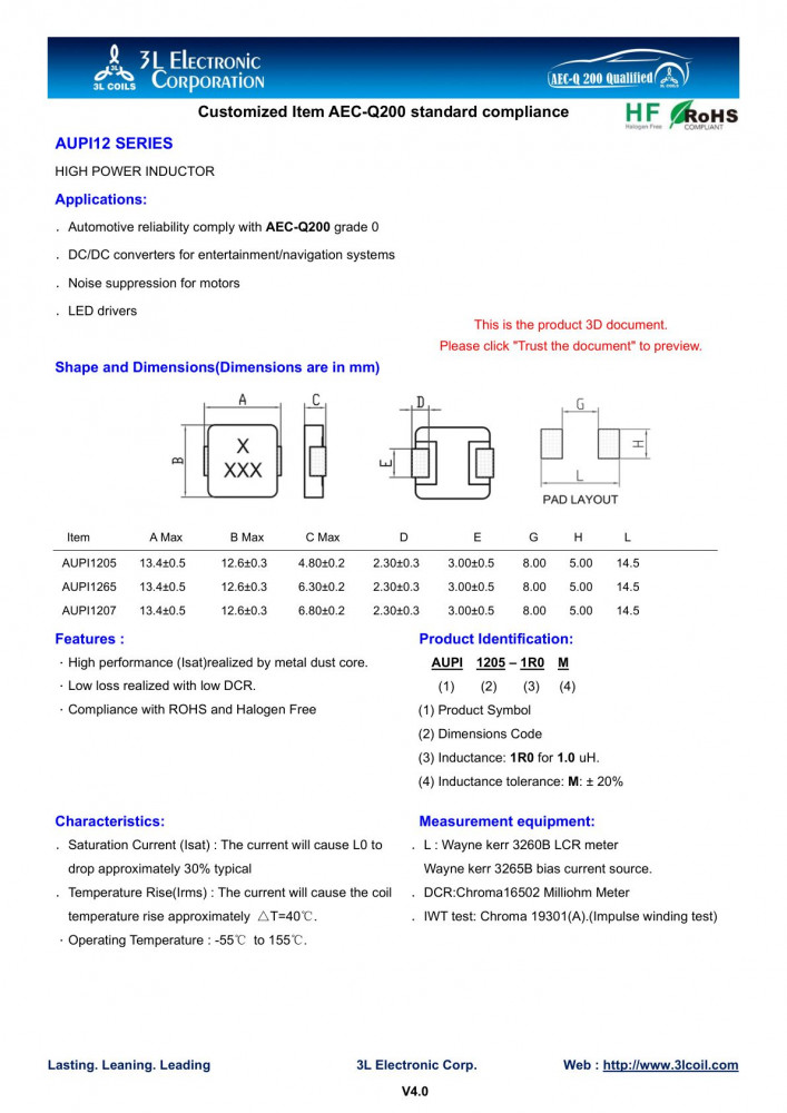 3L COILS AUPI series catalog page 2