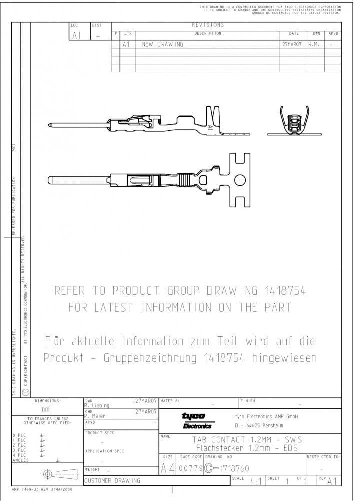 TE Connectivity 1718760-1 controlled drawing preview