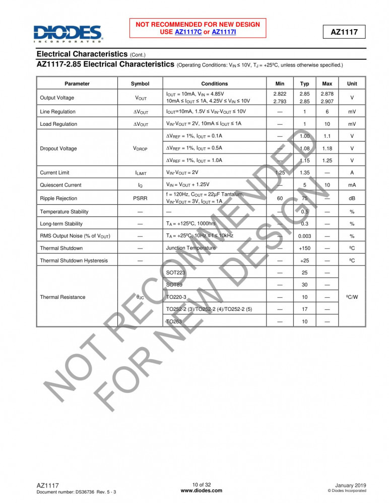 AZ1117 datasheet page 10