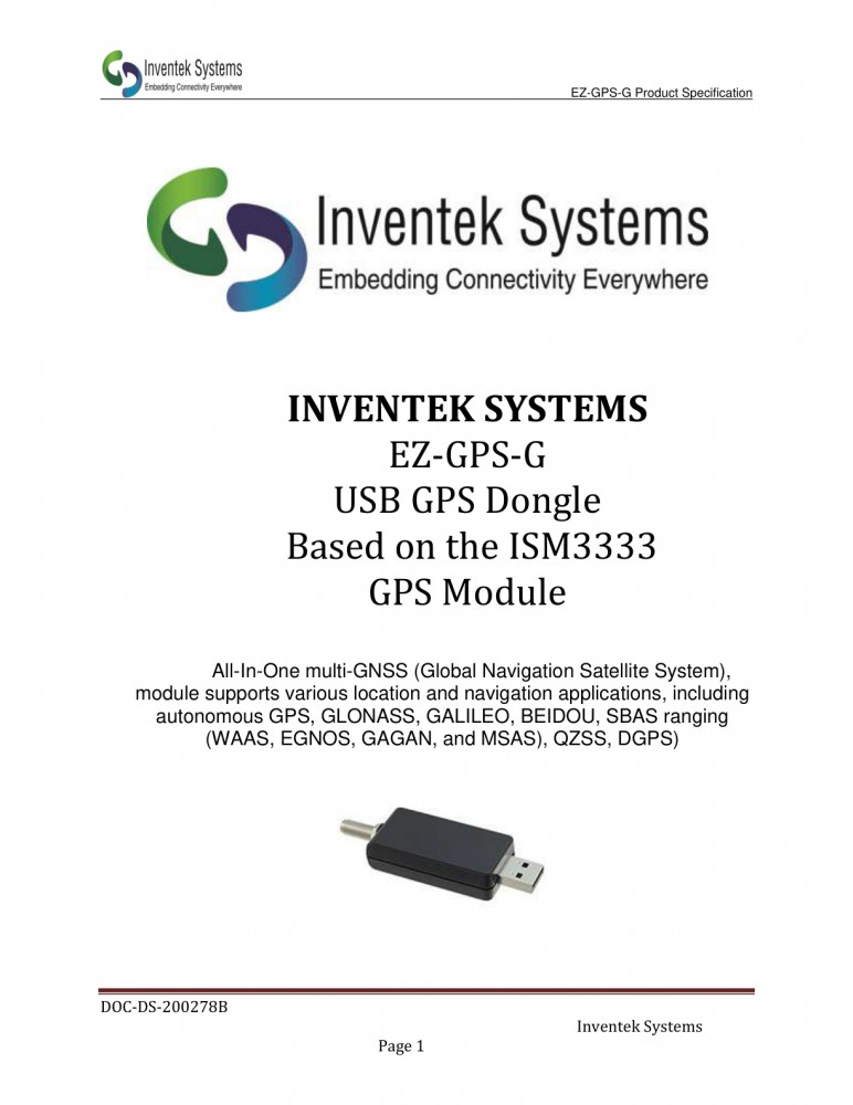 EZ-GPS-G technical document page 1