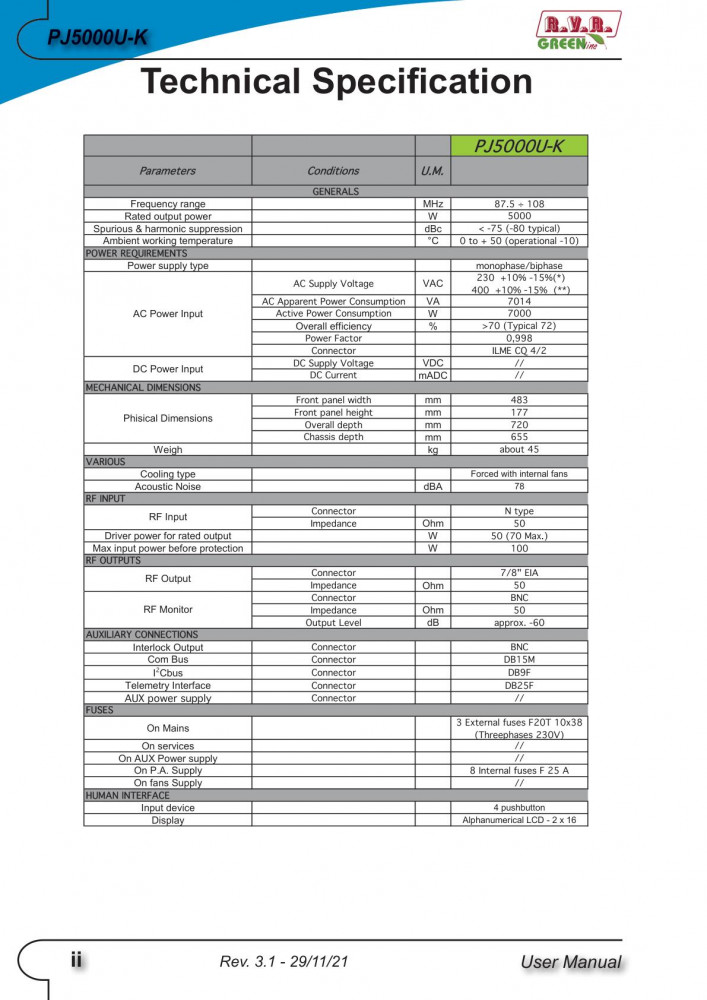 PJ5000U-K document page 4