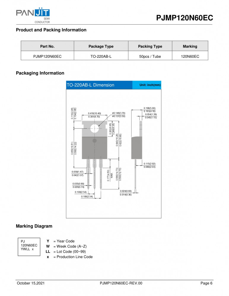 PJMP120N60EC datasheet page 6
