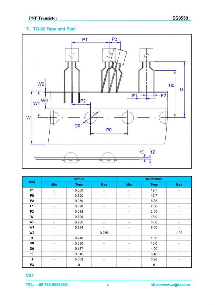 SS8550 datasheet page 4