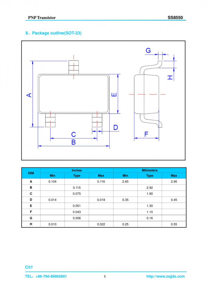 SS8550 datasheet page 5