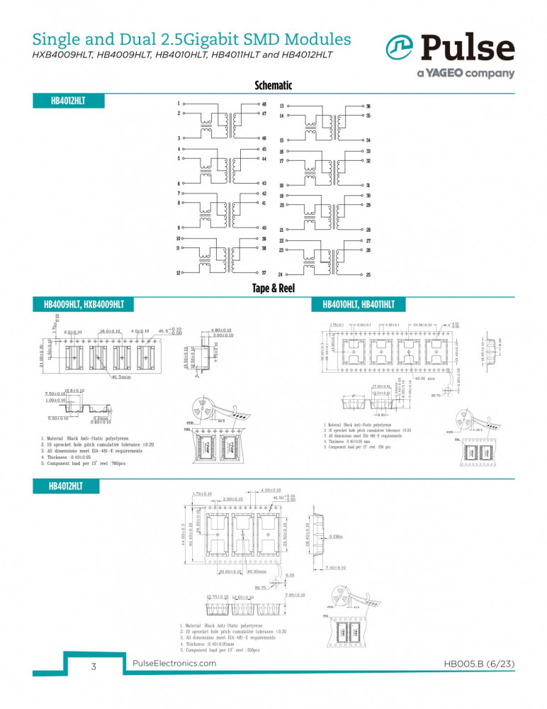 PULSE AVP2014RS1 technical document page 3