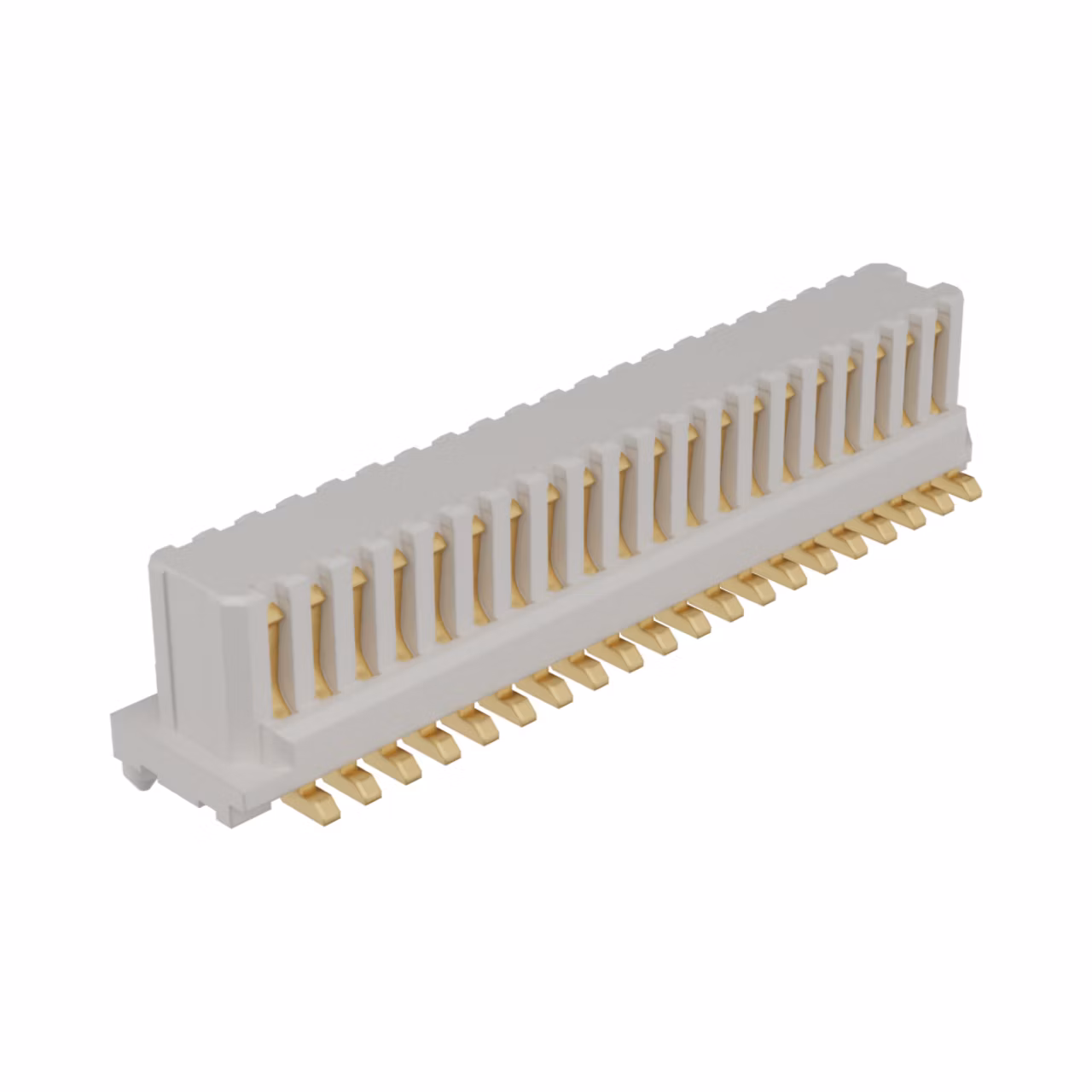 SlimStack Board-to-Board Connector, 0.80mm Pitch, Rigid Type Receptacle, 5.65mm Mated Height, Vertical, 40 Circuits, with Boss, Gold Plating for sale