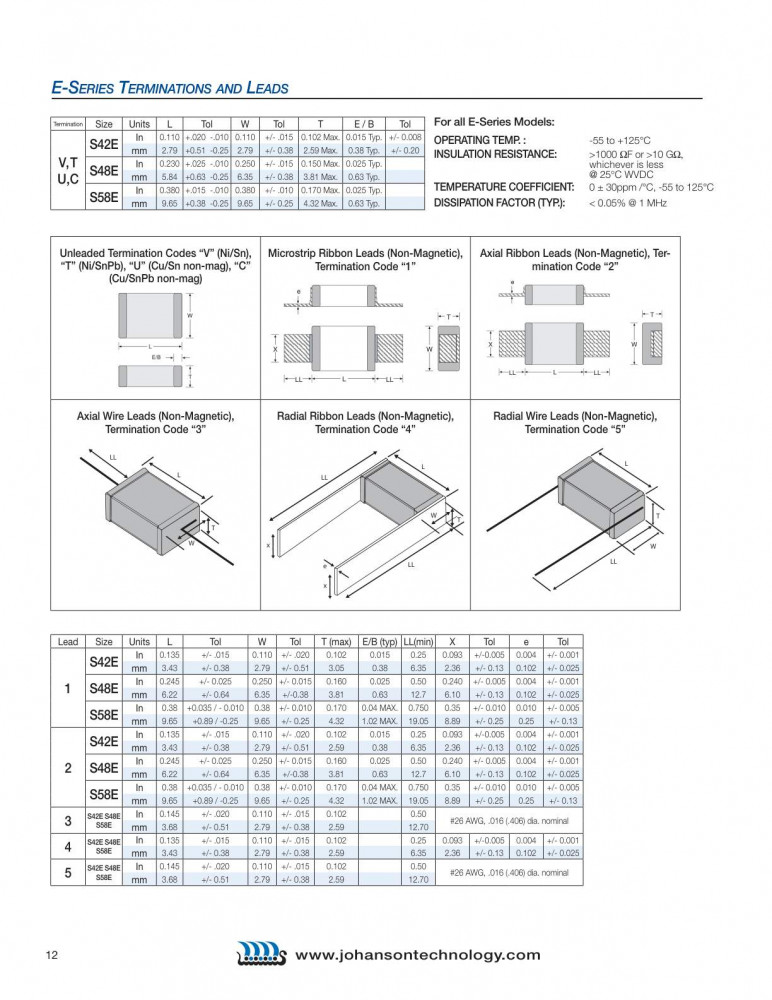 Johanson Dielectrics document page 6
