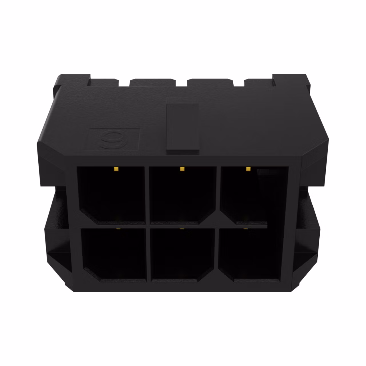 Micro-Fit+ Right-Angle Header, Surface Mount, 3.00mm Pitch, Dual Row, 6 Circuits, 0.38µm Gold (Au) Plating, Glow-Wire Capable, Press Clip, Black, Tape and Reel for sale
