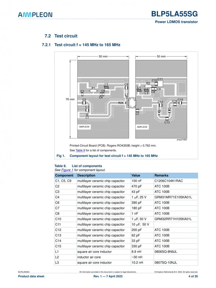BLP5LA55SGXY datasheet page 4